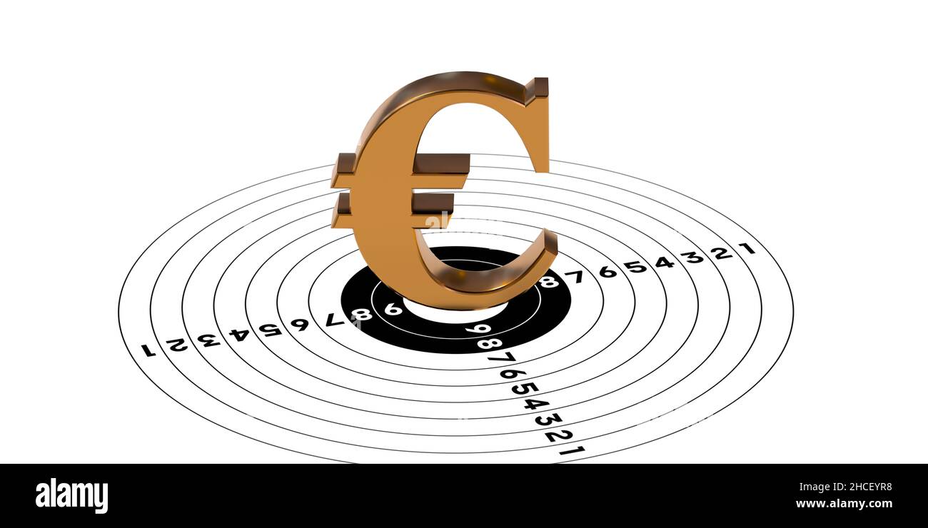 euro and target Stock Photo - Alamy