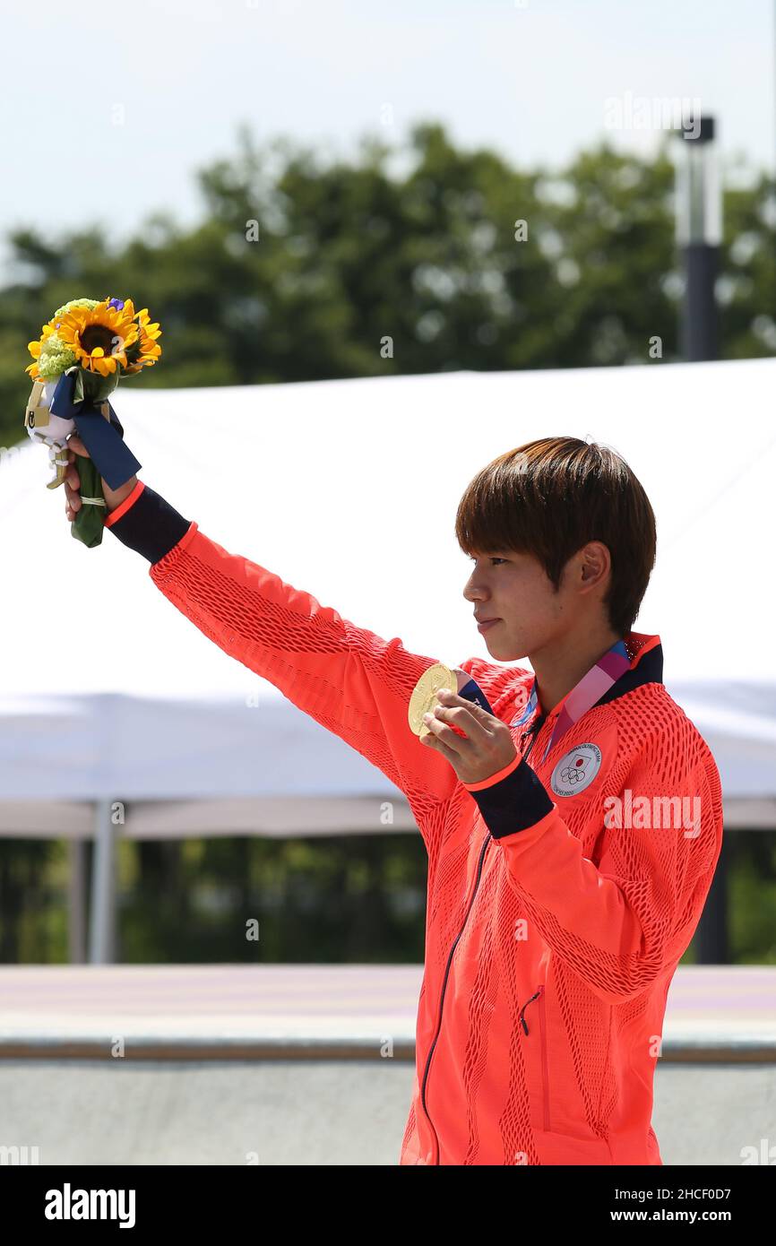 JULY 25th, 2021 - TOKYO, JAPAN: HORIGOME Yuto of Japan receives his ...