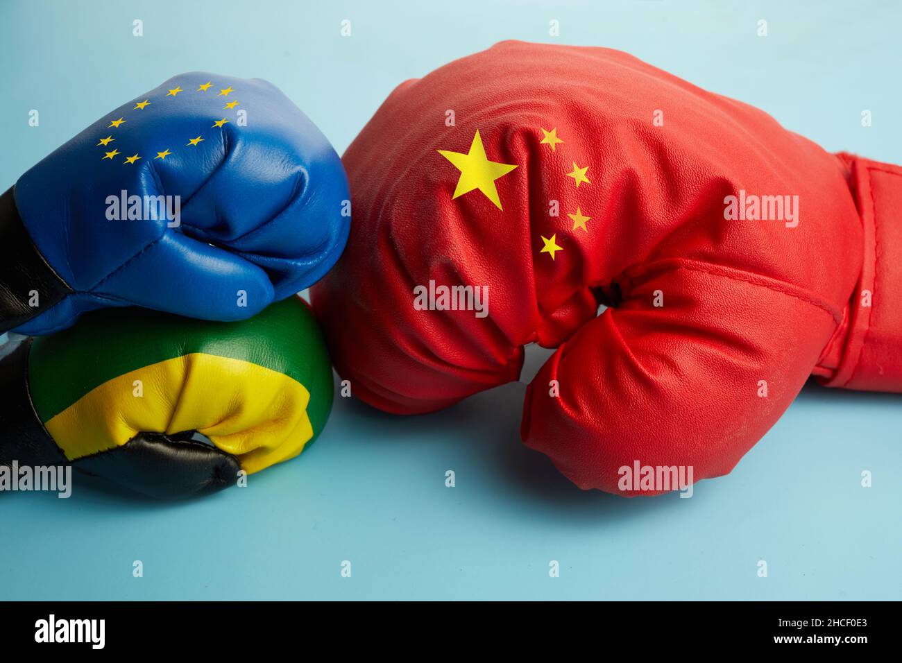 Concept of trade war. China Lithuania and EU politics relationship ...