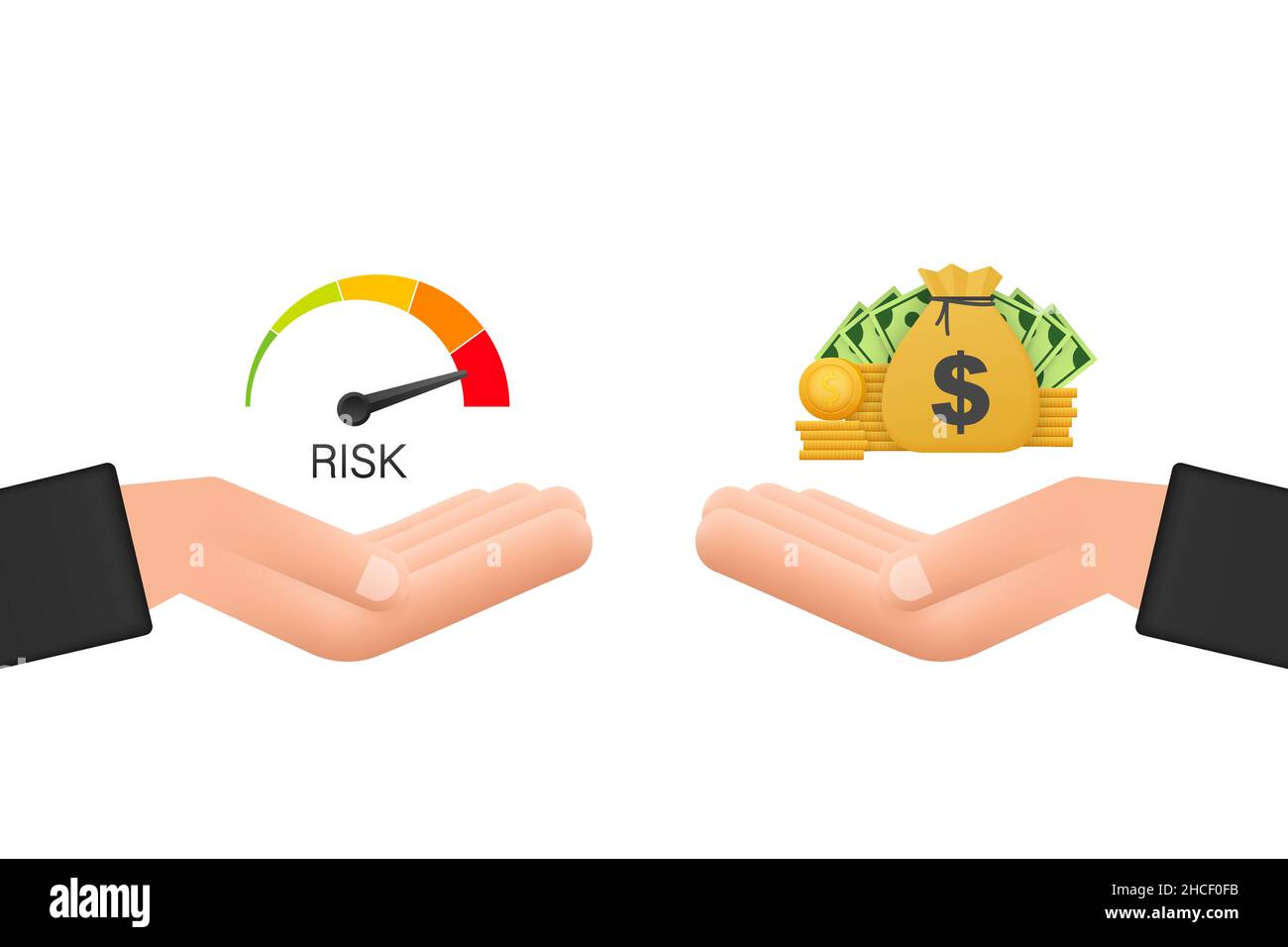 Risk vs benefit Stock Vector Images - Alamy