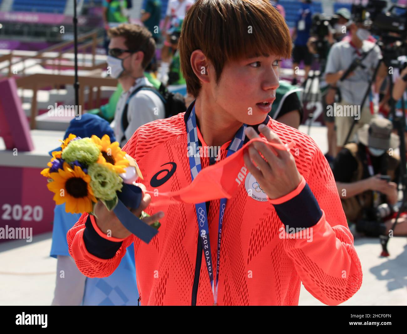 JULY 25th, 2021 - TOKYO, JAPAN: HORIGOME Yuto of Japan receives his ...