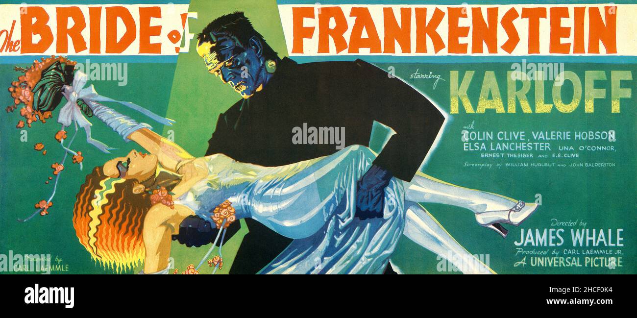 Karoly Grosz designed horror film poster - The Bride of Frankenstein ...