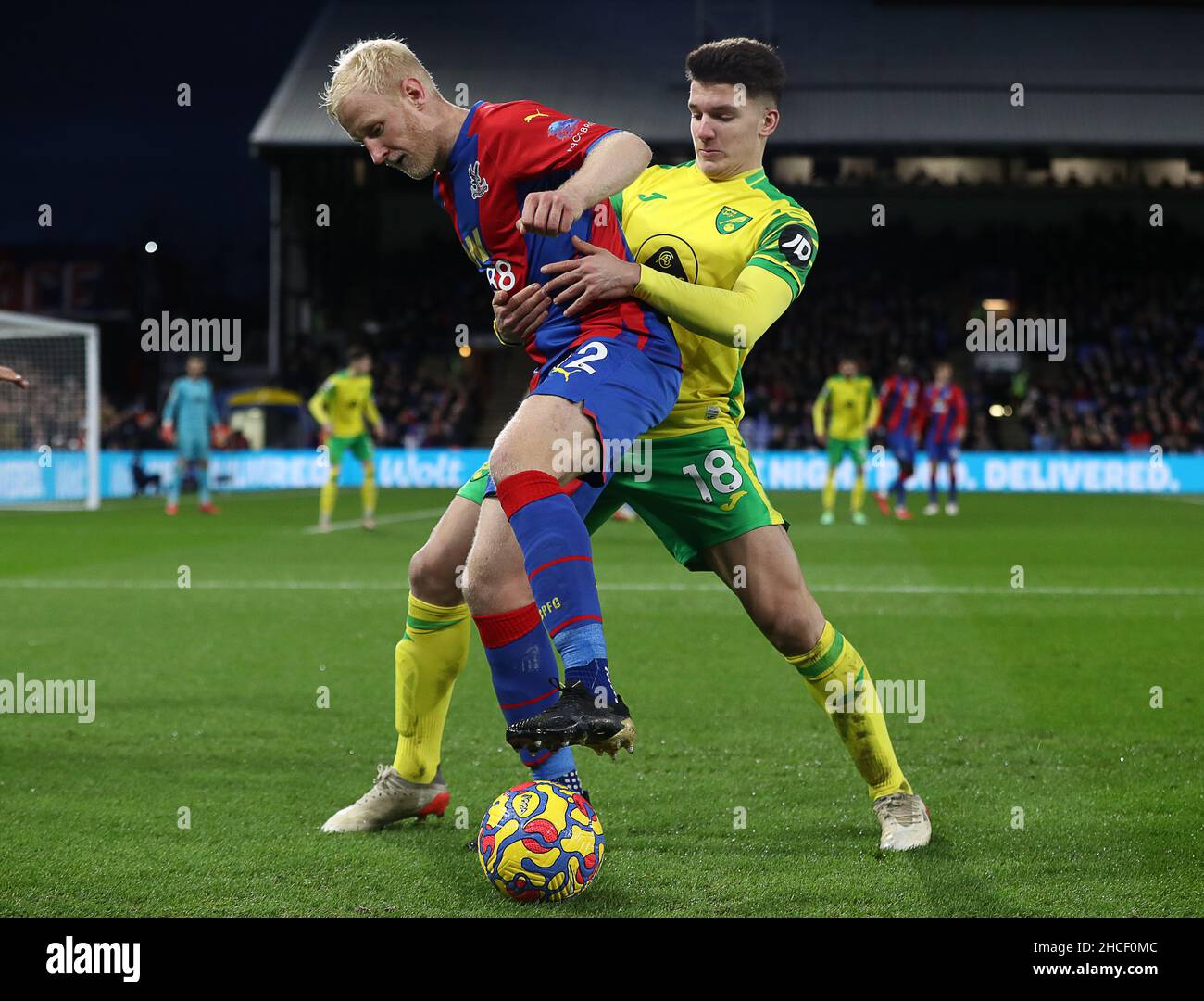 London, England, 28th December 2021. Will Hughes of Crystal Palace is ...