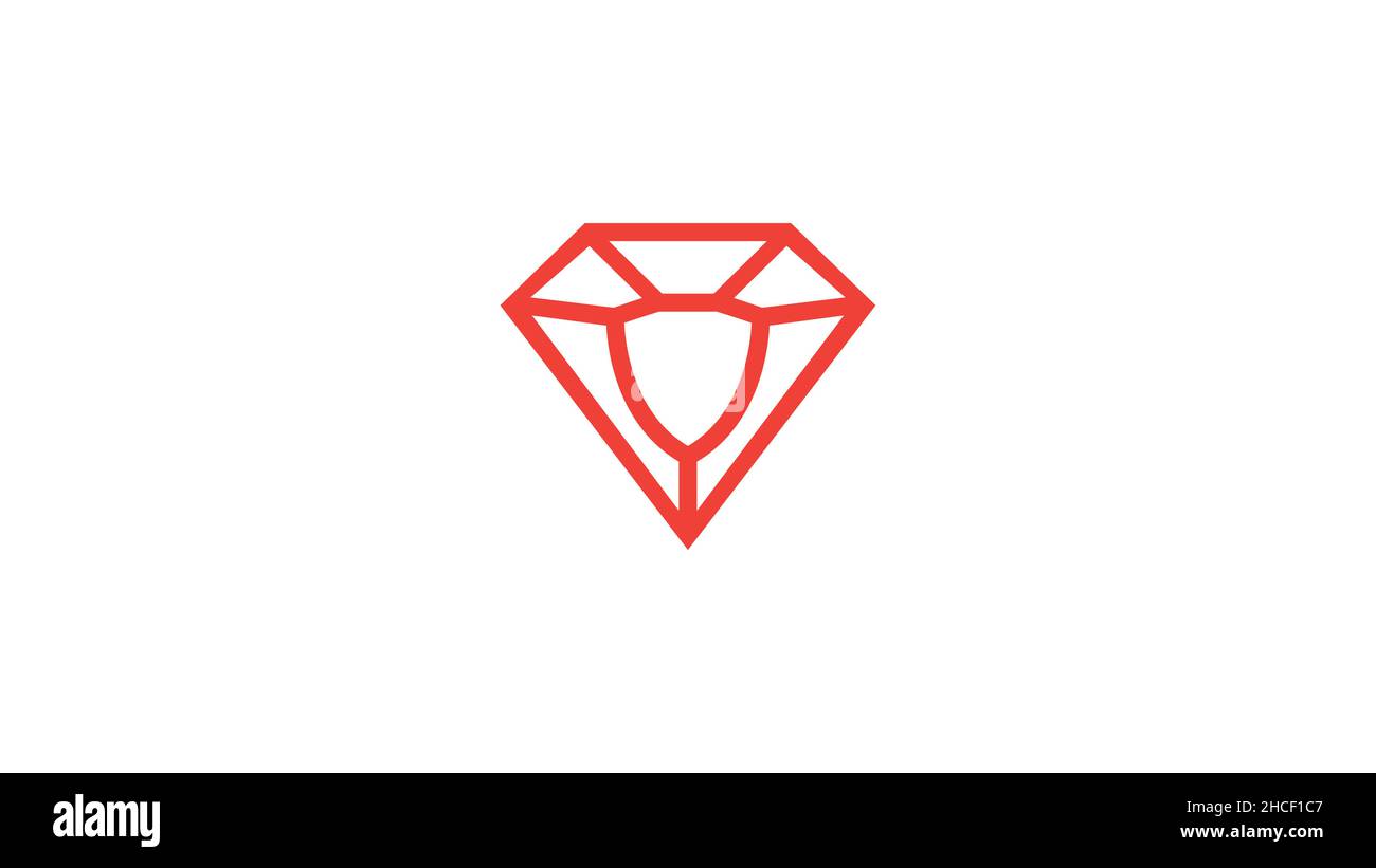 creative diamond shield logo vector design symbol Stock Vector Image ...
