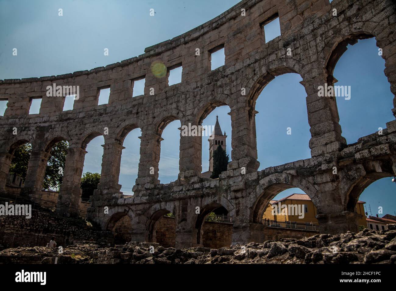 Pola, Croatia - Roman Arena Stock Photo - Alamy