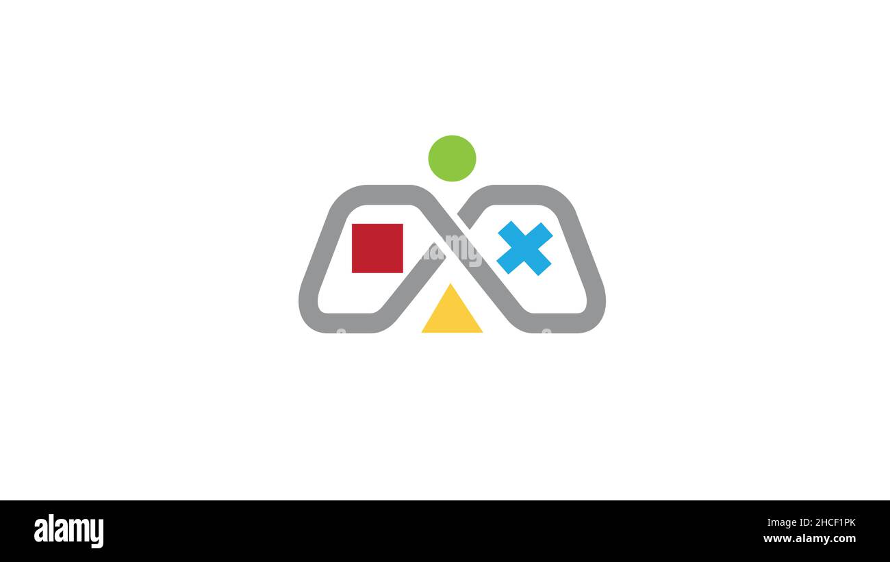 creative abstract game controller logo vector design symbol Stock ...