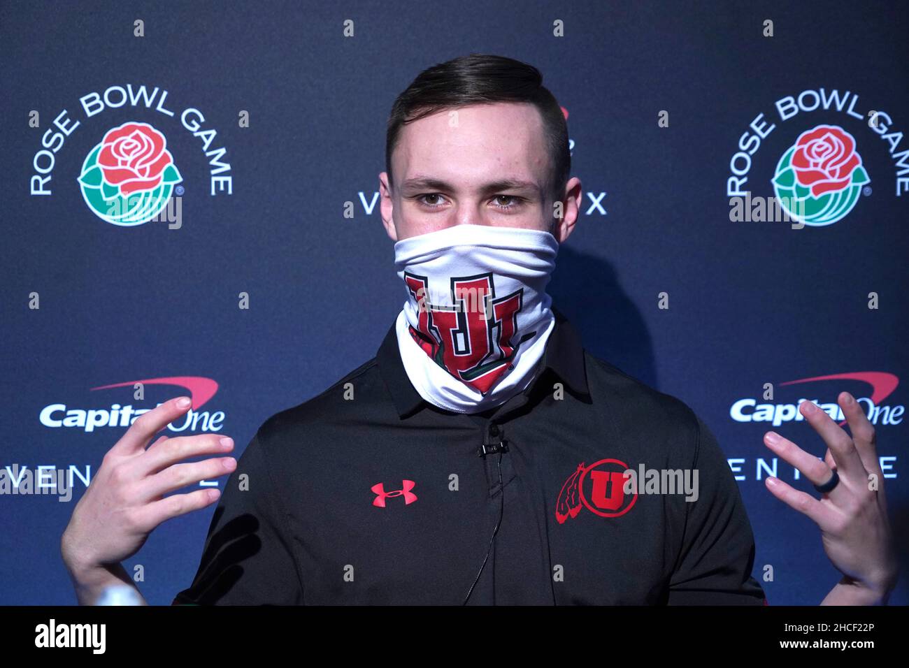 Los Angeles, USA. 28th December, 2021. Utah Utes receiver Britain Covey ...