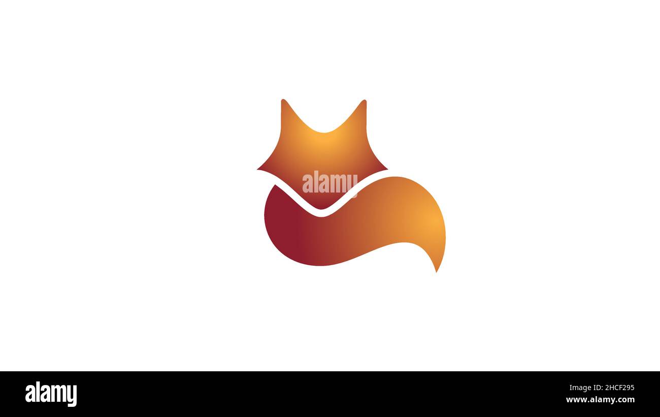 creative abstract fox logo vector symbol Stock Vector Image & Art - Alamy