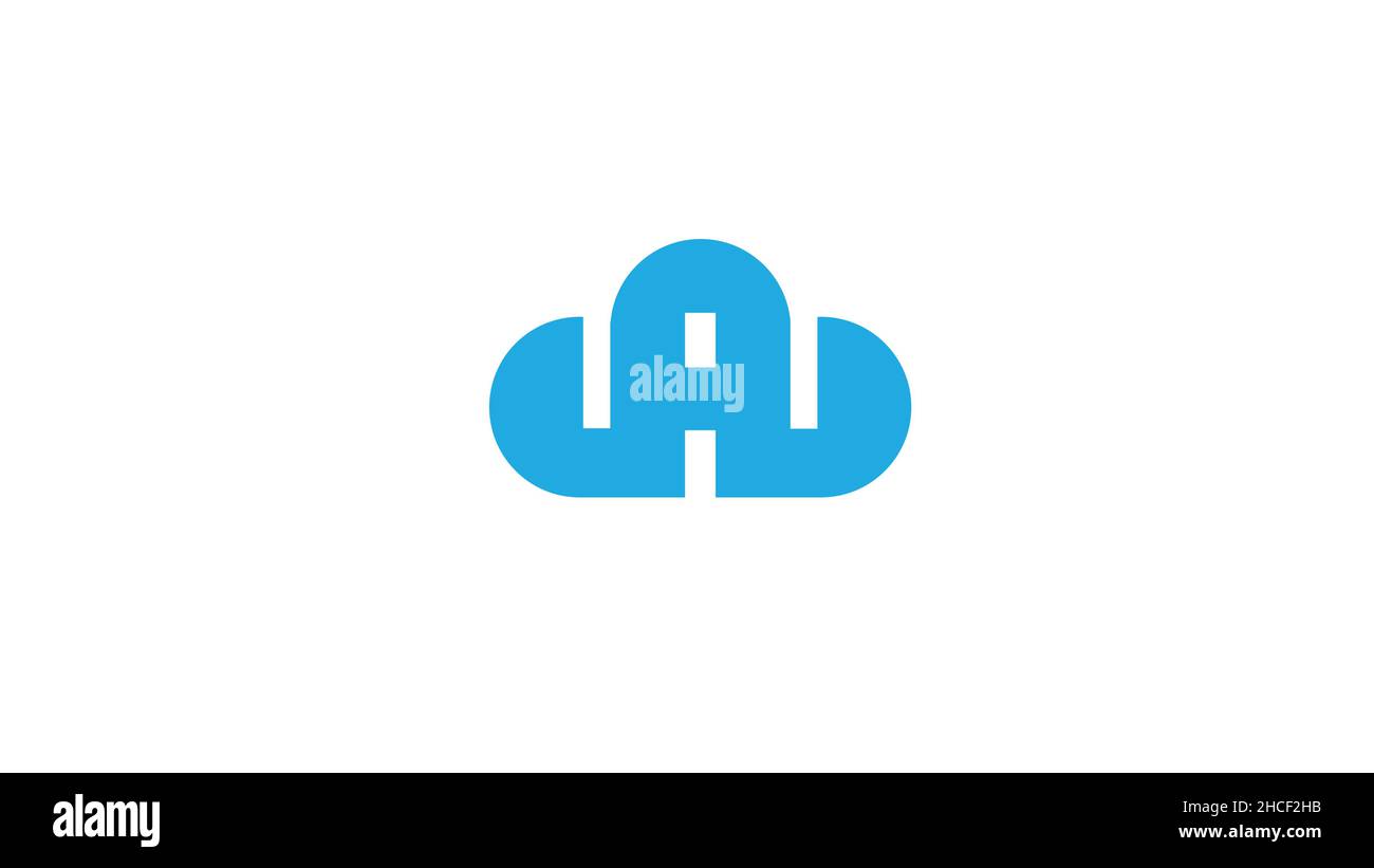 creative abstract cloud letter a logo vector symbol sign Stock Vector ...