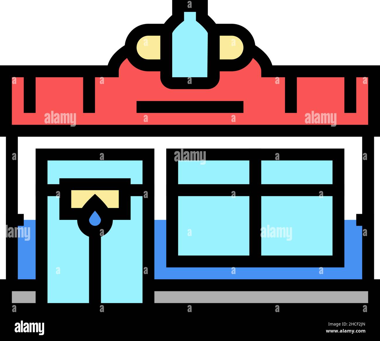 water store color icon vector illustration Stock Vector Image & Art - Alamy