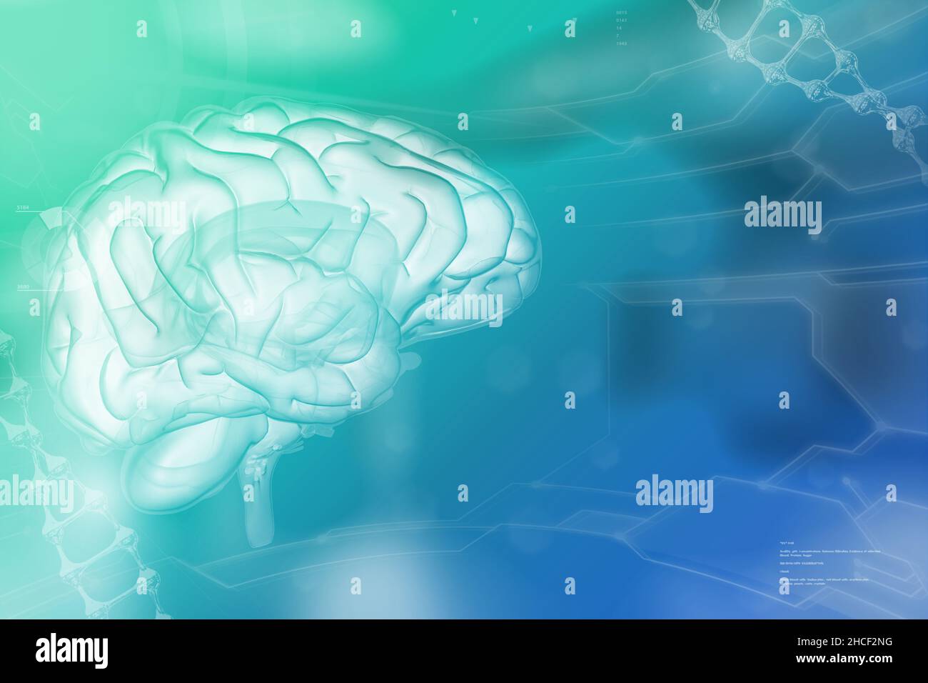 Human brain, neurosurgery work concept - detailed hi-tech texture or ...