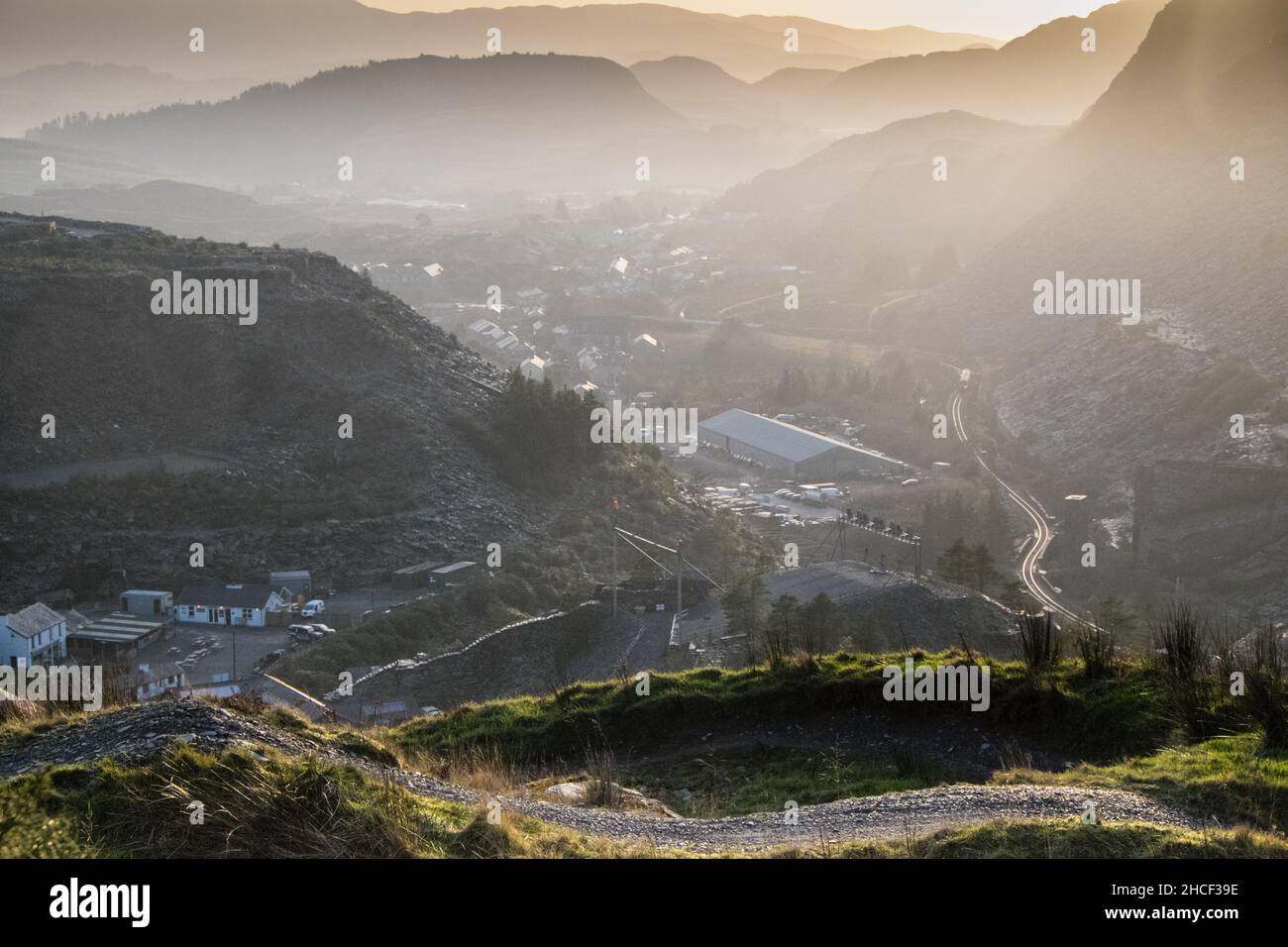 Snowdonia zip line hi-res stock photography and images - Alamy