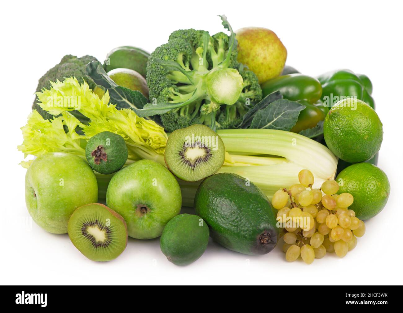fresh vegetables with leaves isolated on white background Stock Photo ...