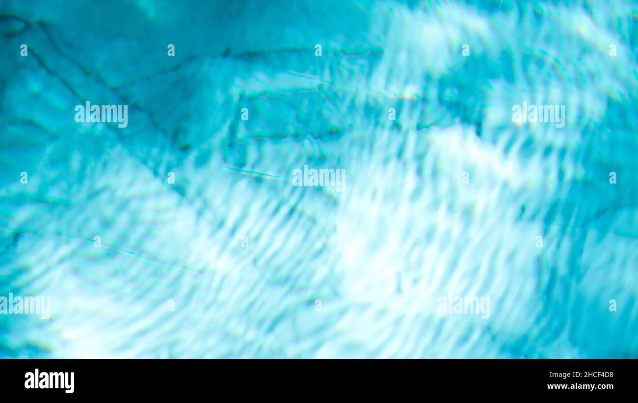 water swimming pool texture and surface water on pool, reflection blue ...