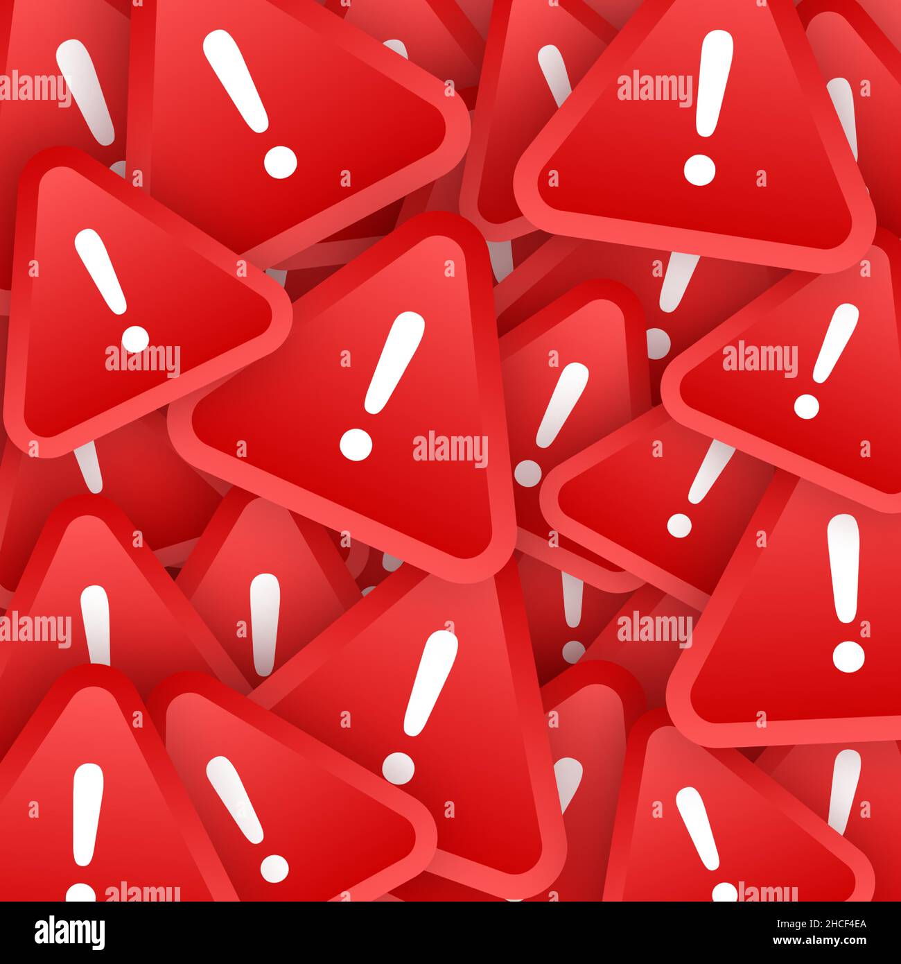 Banner with red scam alert sticker pattern. Attention sign. Cyber ...