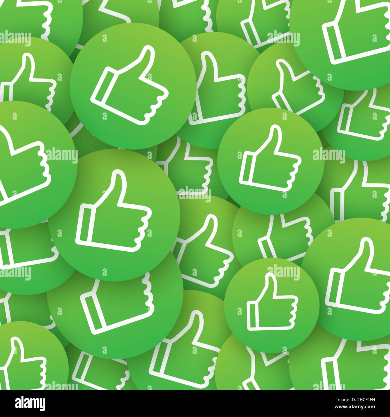 Like round sticker pattern. Social network post. Social media like ...