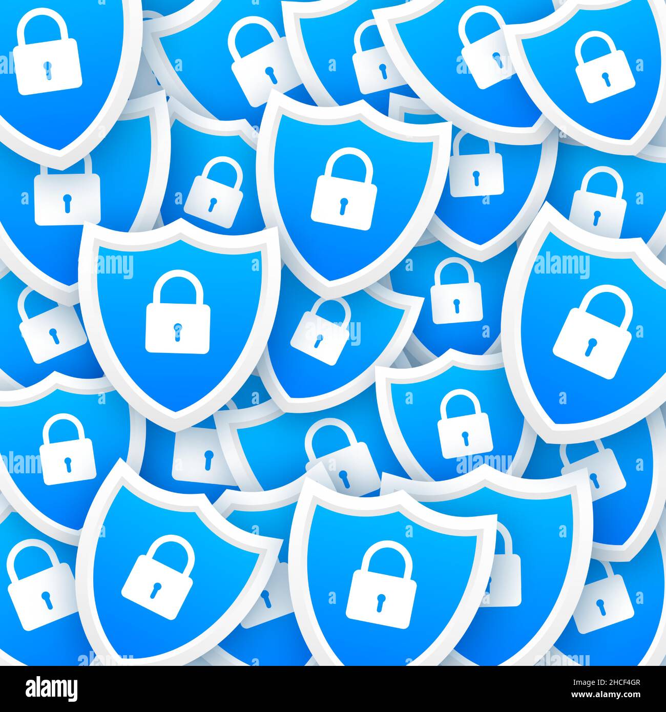Cyber security vector logo with shield and check mark. Sticker boom ...