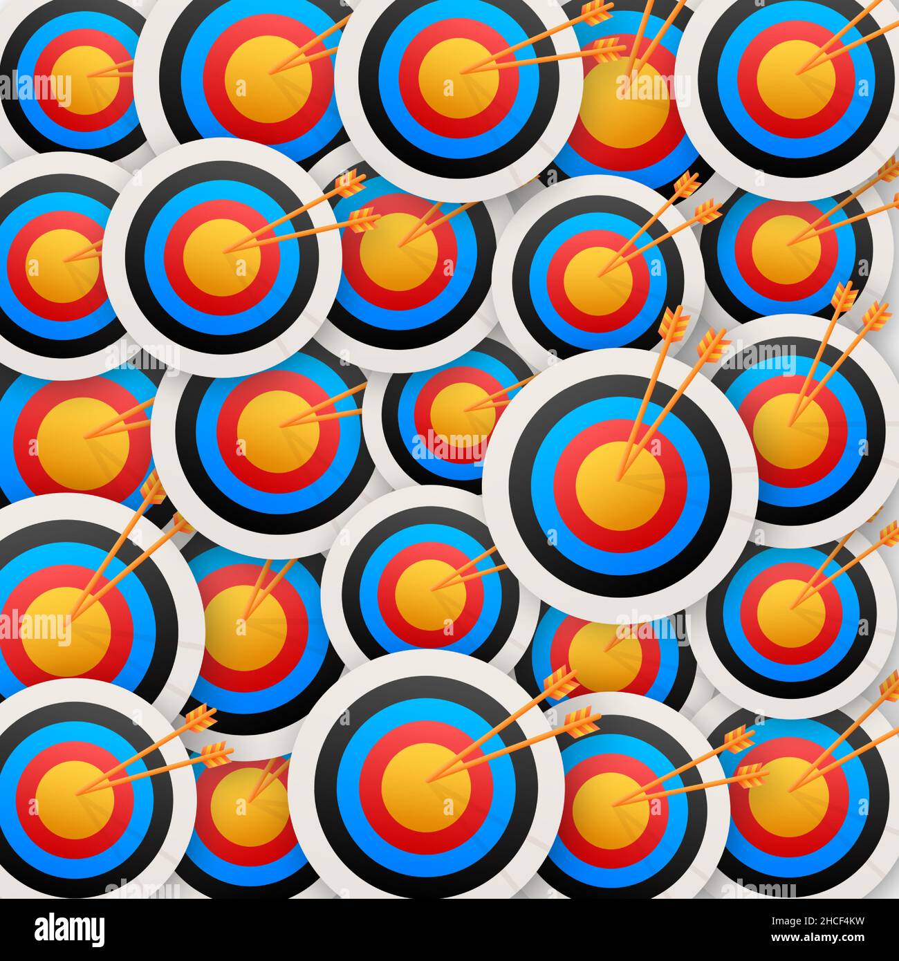 Target sticker pattern. Vector isolated illustration in flat style ...