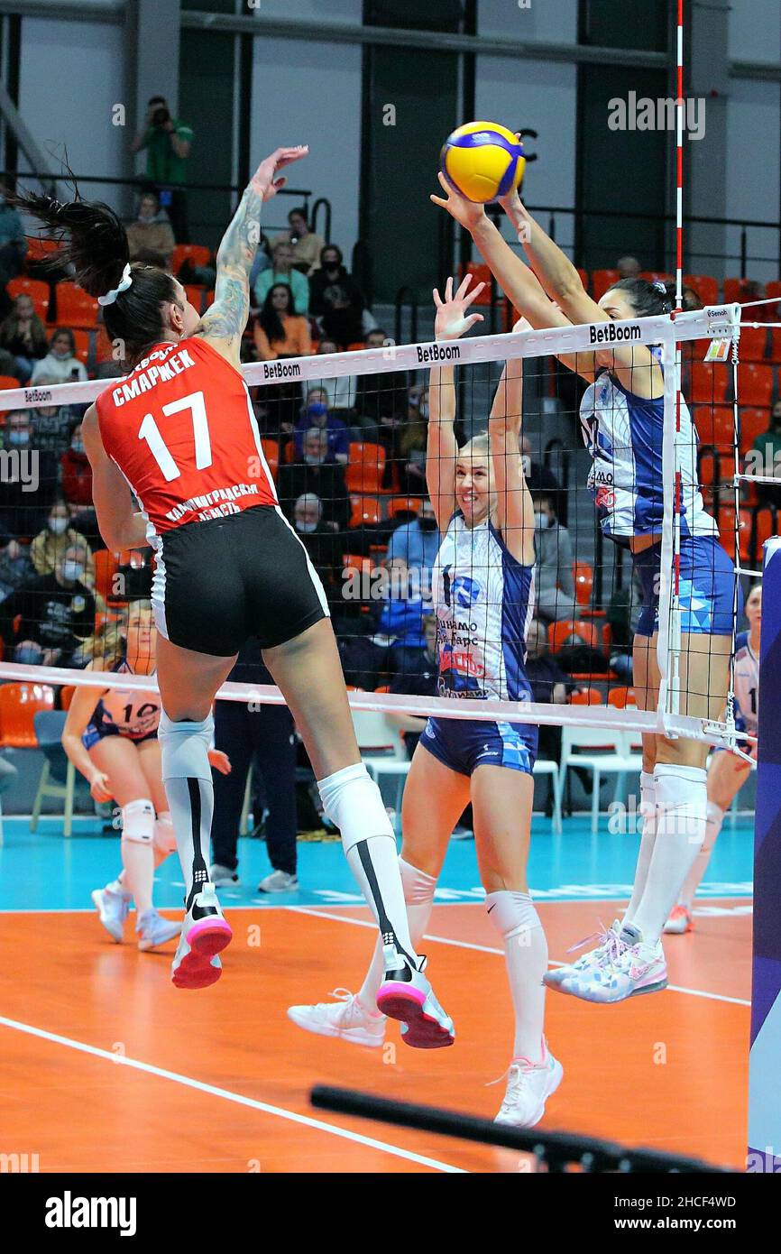 The Russian Federation. Saint Petersburg. Volleyball. Akhvlediani Cup. VK Lokomotiv Kaliningrad ...