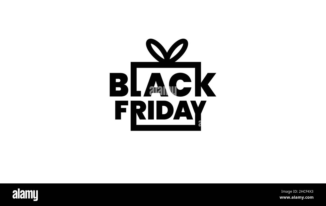 creative black friday letter box logo symbol vector Stock Vector Image ...