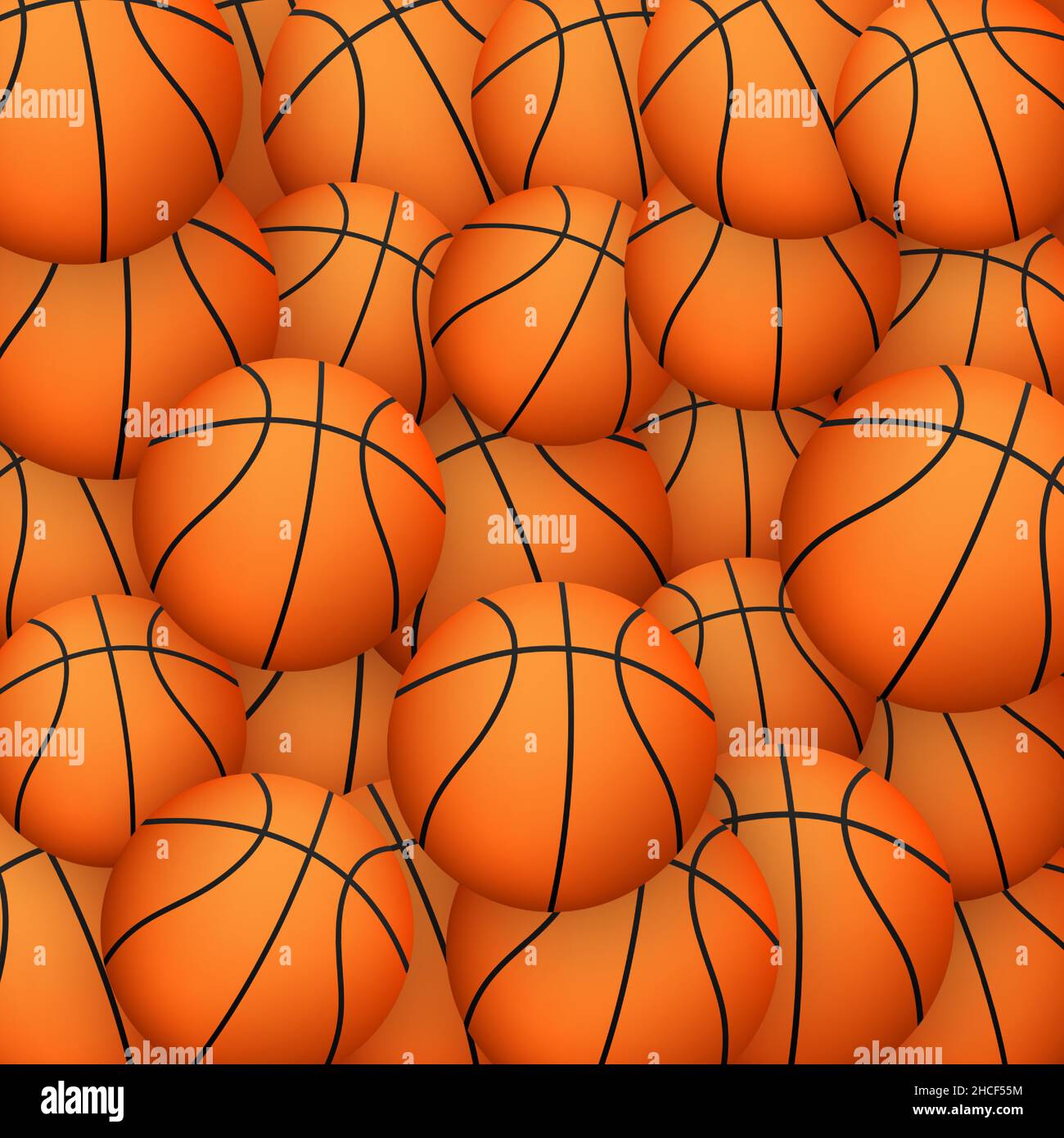 Basketball ball sticker pattern. Vector illustration isolated on white ...