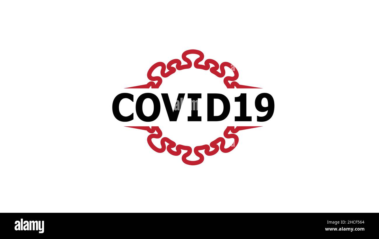 creative covid-19 coronavirus logo vector symbol Stock Vector Image ...