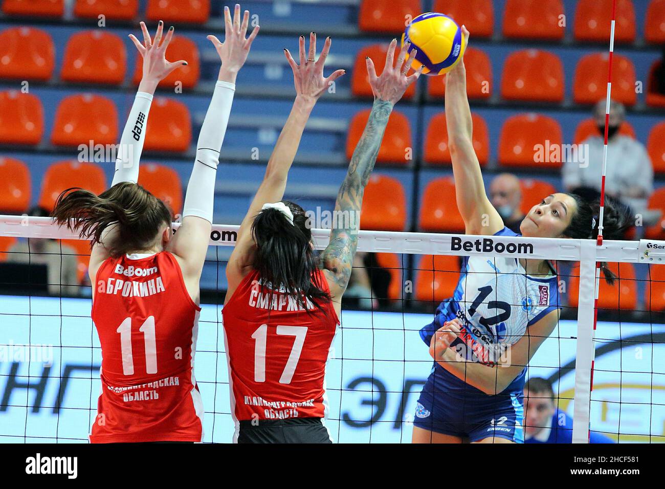 The Russian Federation. Saint Petersburg. Volleyball. Akhvlediani Cup. VK Lokomotiv Kaliningrad ...