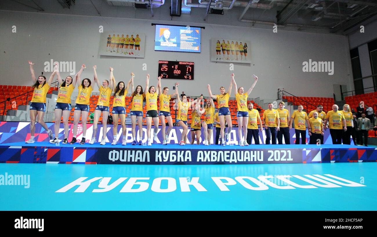 The Russian Federation. Saint Petersburg. Volleyball. Akhvlediani Cup. VK Lokomotiv Kaliningrad ...