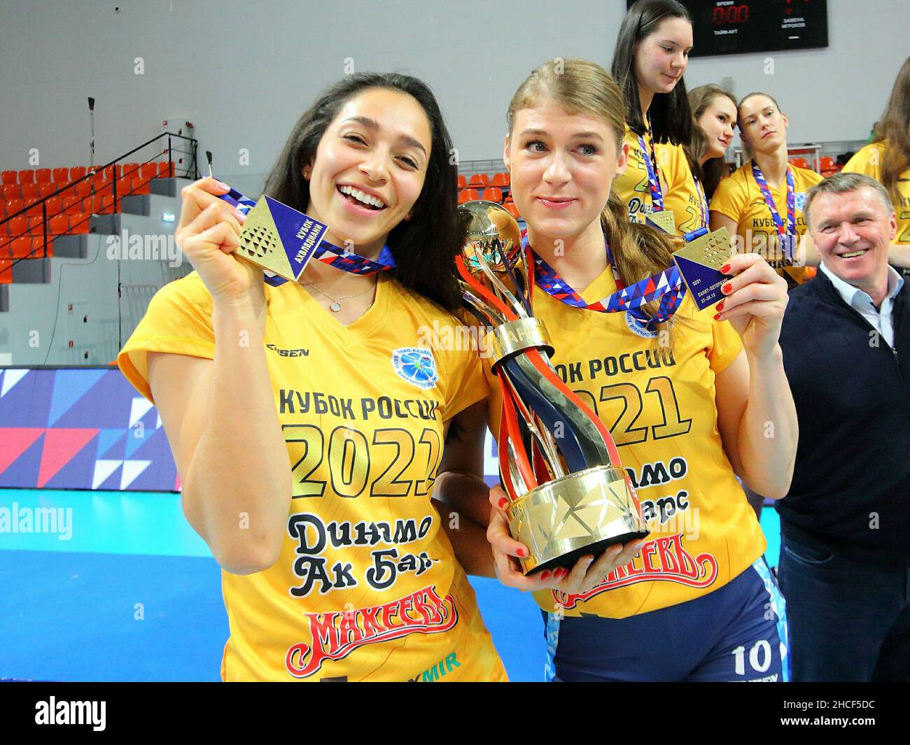 The Russian Federation. Saint Petersburg. Volleyball. Akhvlediani Cup. VK Lokomotiv Kaliningrad ...