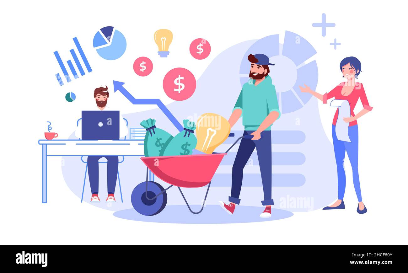 Diverse financial team Stock Vector Images - Alamy