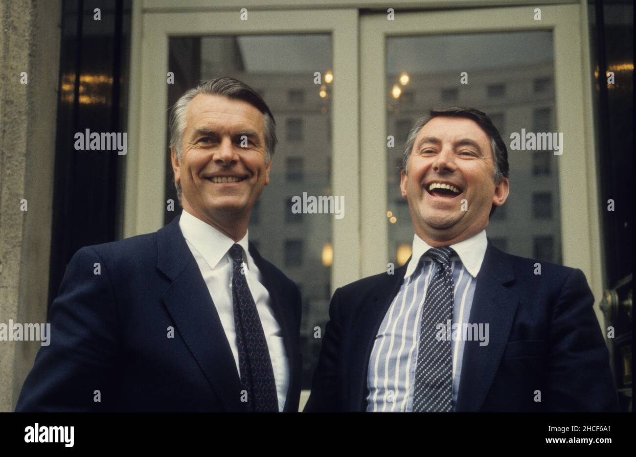 British politicians David Owen and David Steel Stock Photo - Alamy