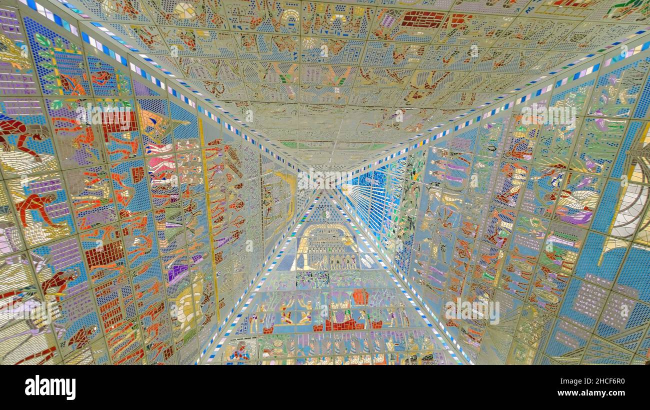 Amazing sky dome shaped and styled to the ancient Egyptian pyramid and ...