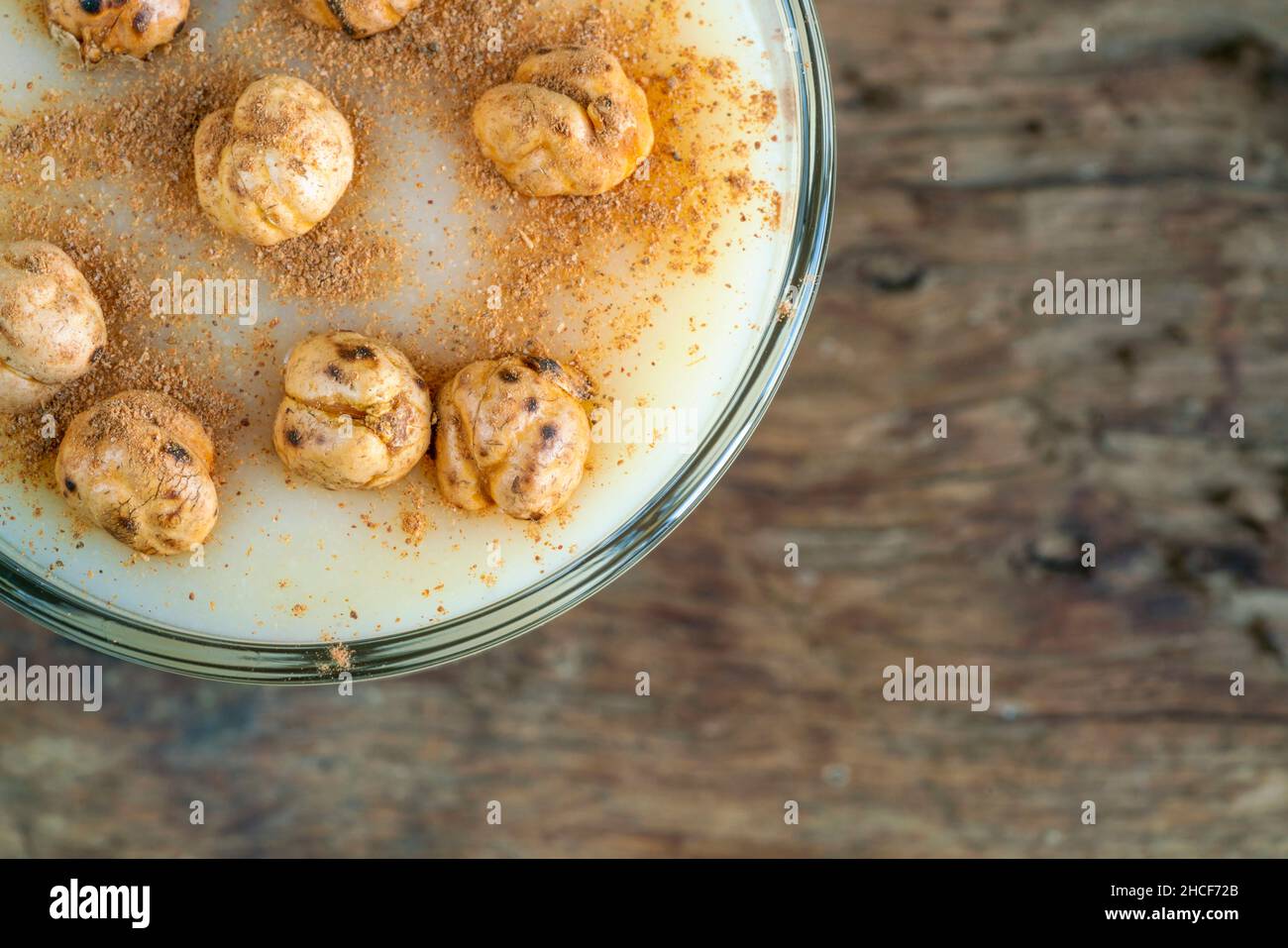 Boza, traditional Turkish fermented wheat drink known as "Boza" or ...