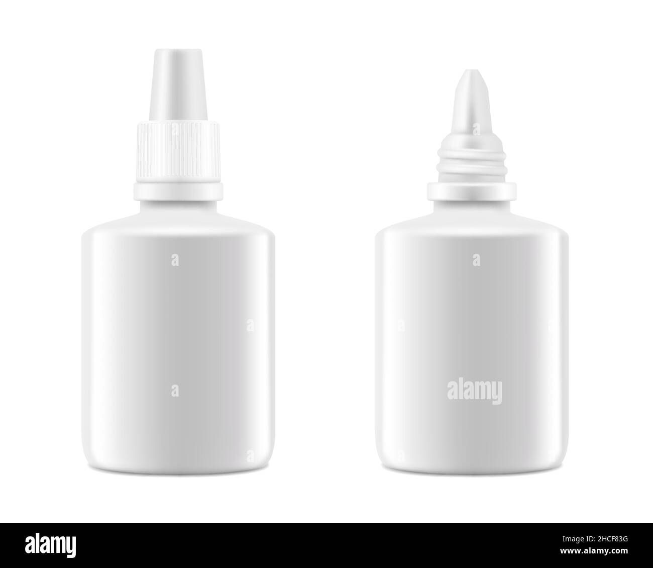 Matte plastic tube mockup Stock Vector Images - Alamy