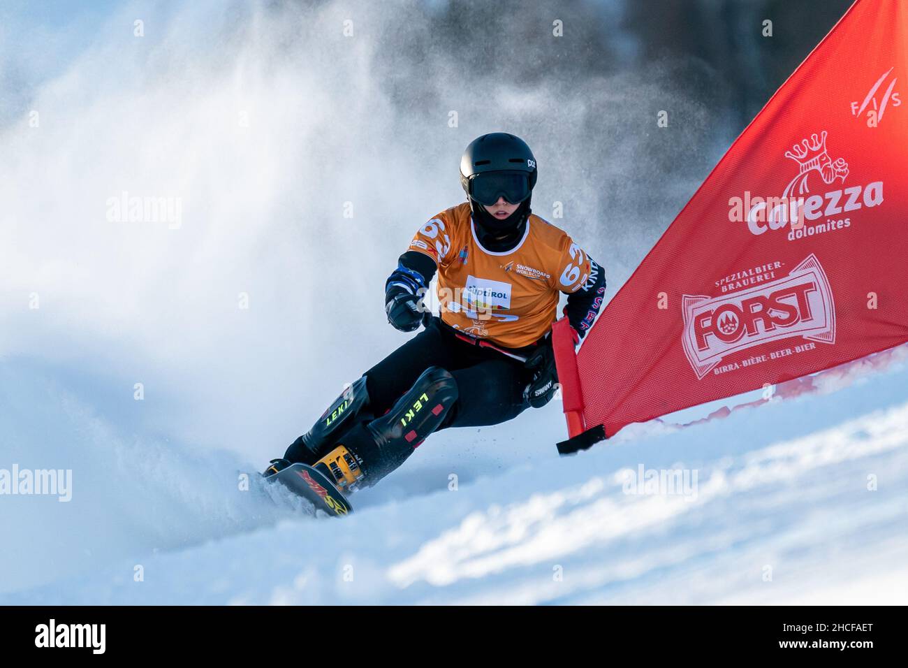 PFLUM Iris (USA) competing in the Fis Snowboard World Cup 2022 Women's ...