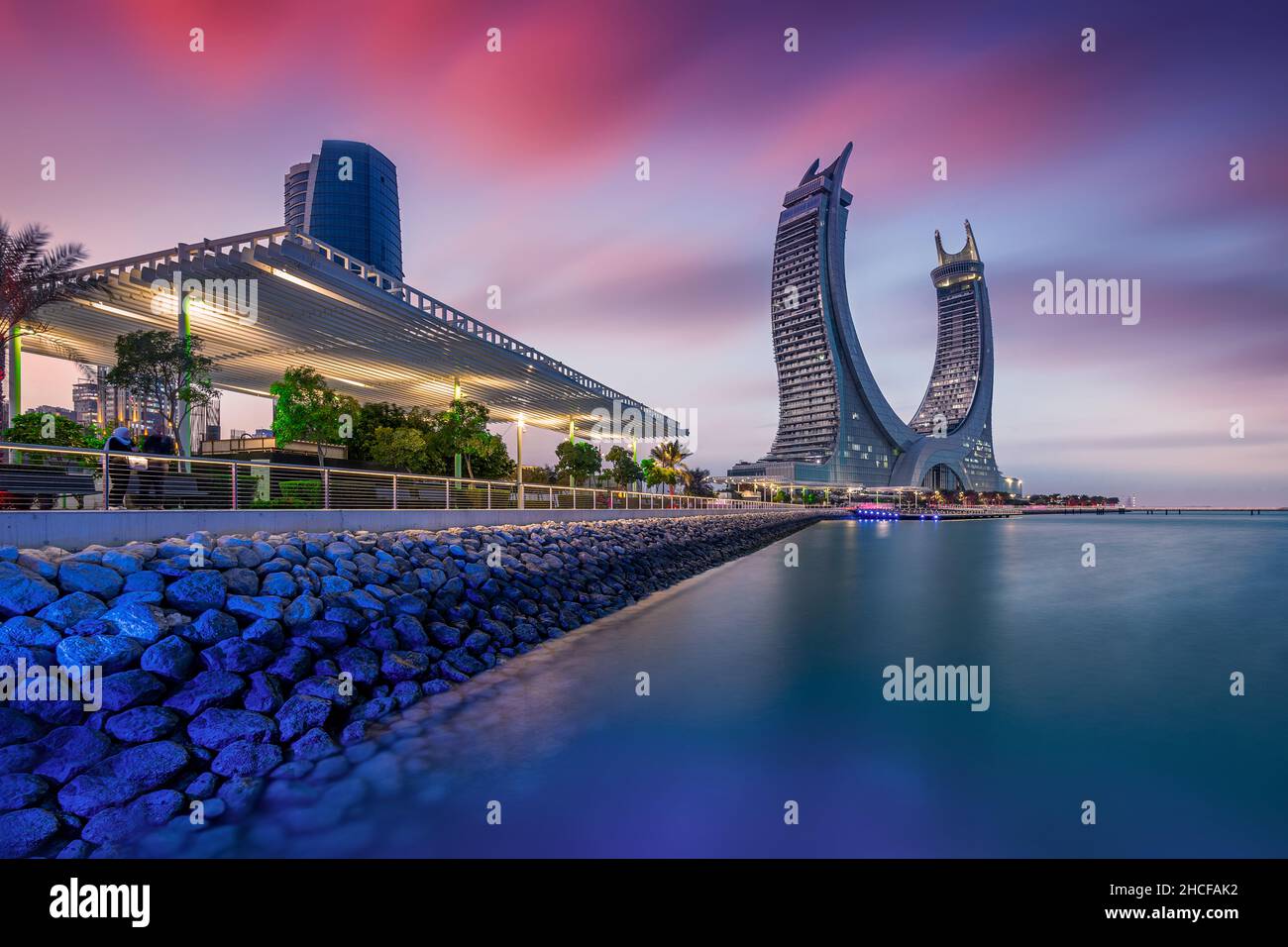 Katara towers doha hi-res stock photography and images - Alamy