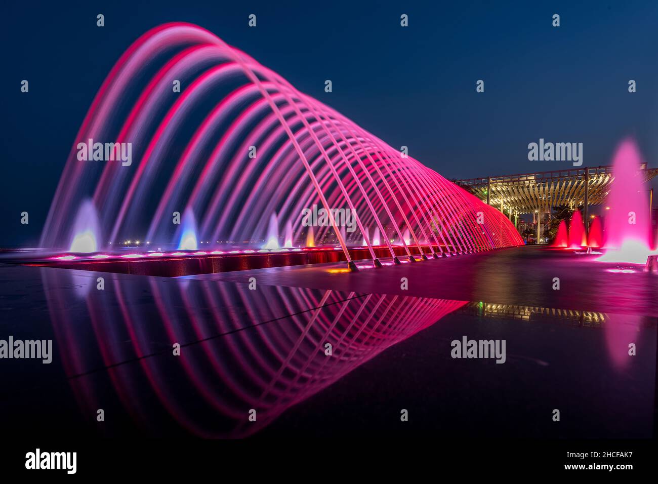 Newly Build Katara Tower Building In Lusail Marina Stock Photo - Alamy