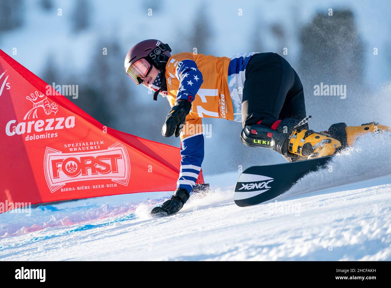 BULLIS Alexa (USA) competing in the Fis Snowboard World Cup 2022 Women ...