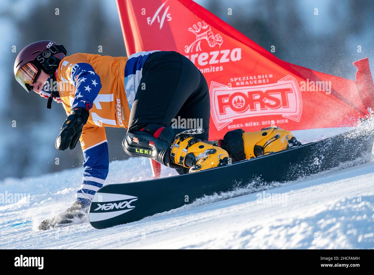BULLIS Alexa (USA) competing in the Fis Snowboard World Cup 2022 Women ...