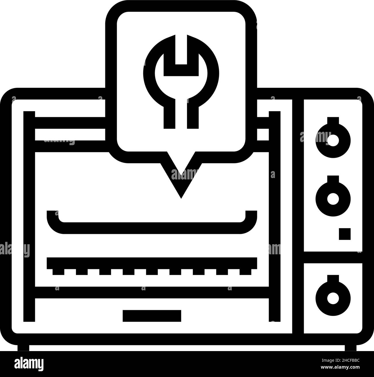 Fixing broken electric line Cut Out Stock Images & Pictures - Alamy