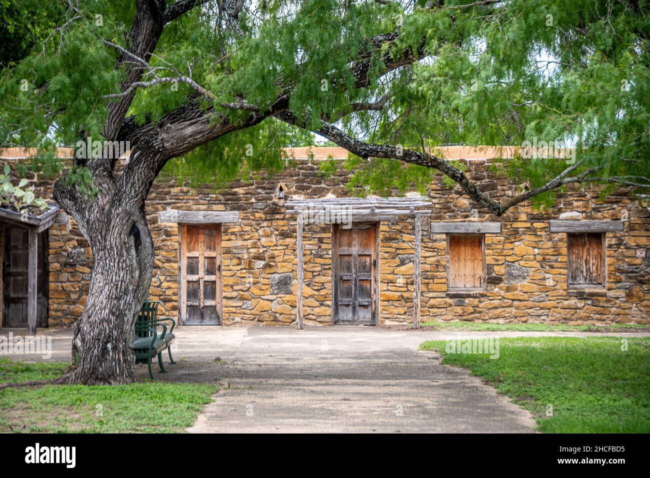 An historic building in San Antonio Missions National Historical Park ...
