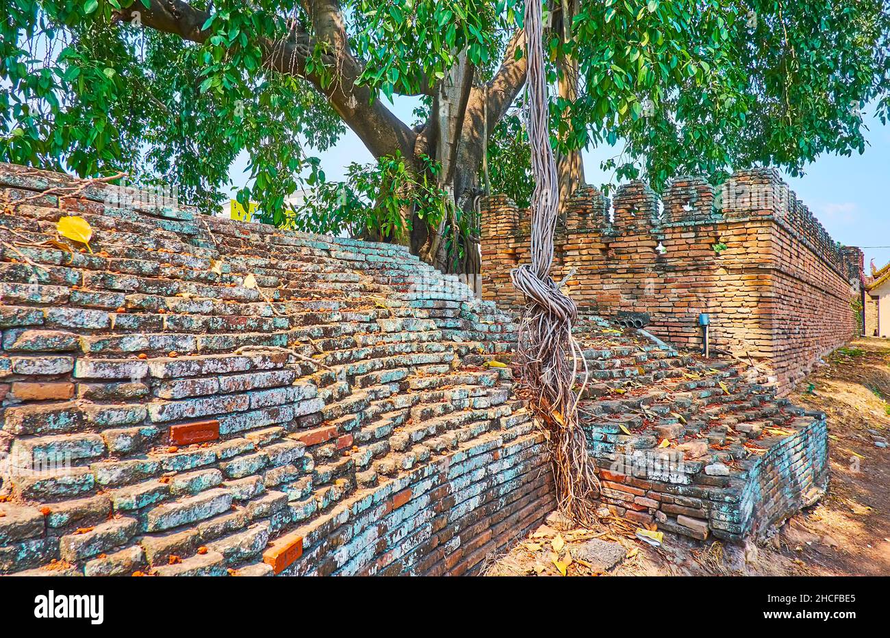 The Katam Corner of the city fortress with preserved ruins of the old ...