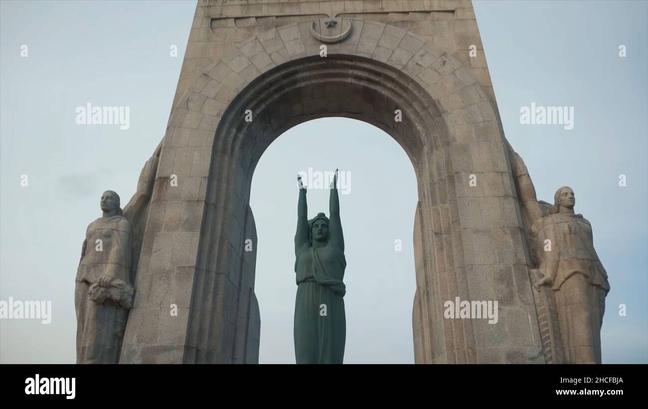 Monument to war heroes in one of the cities of Europe Stock Photo - Alamy