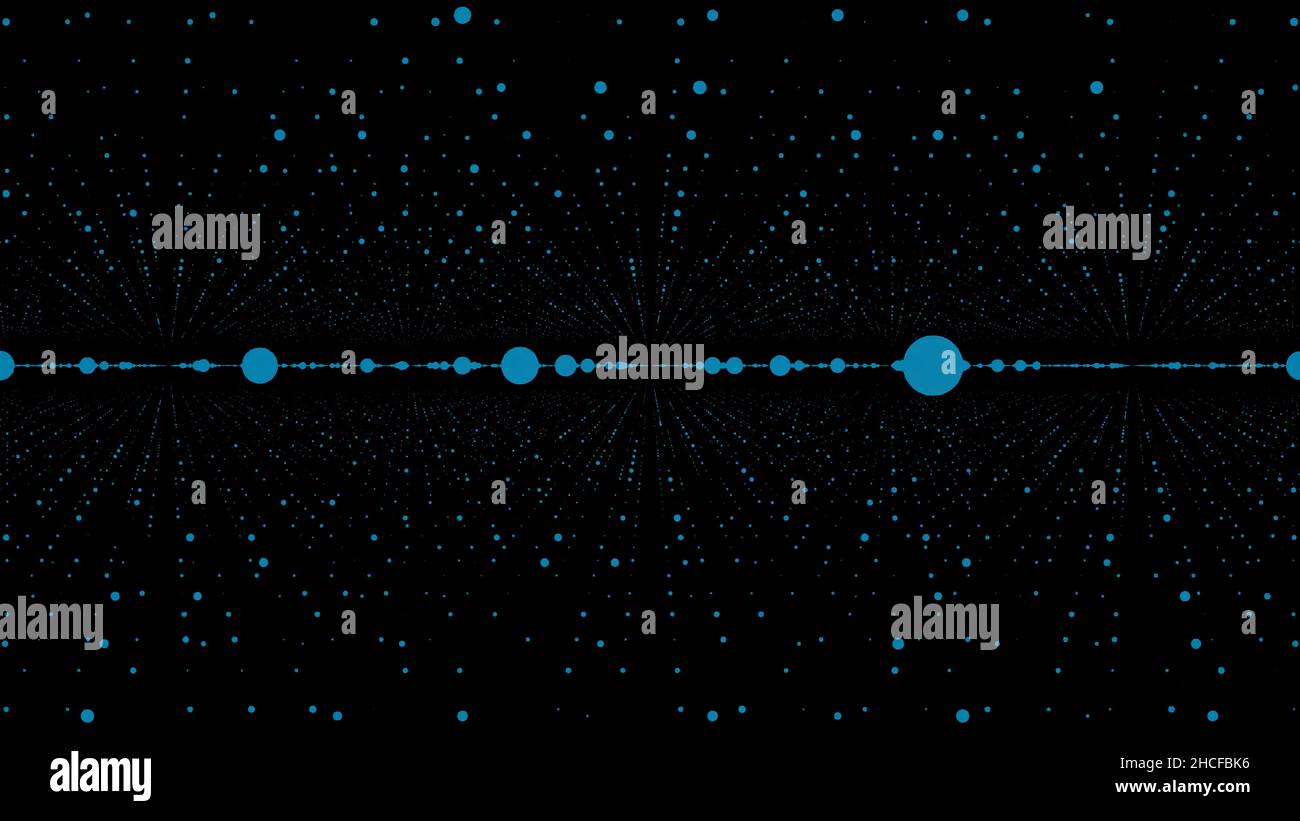 Futuristic technology video animation with moving object and lights ...