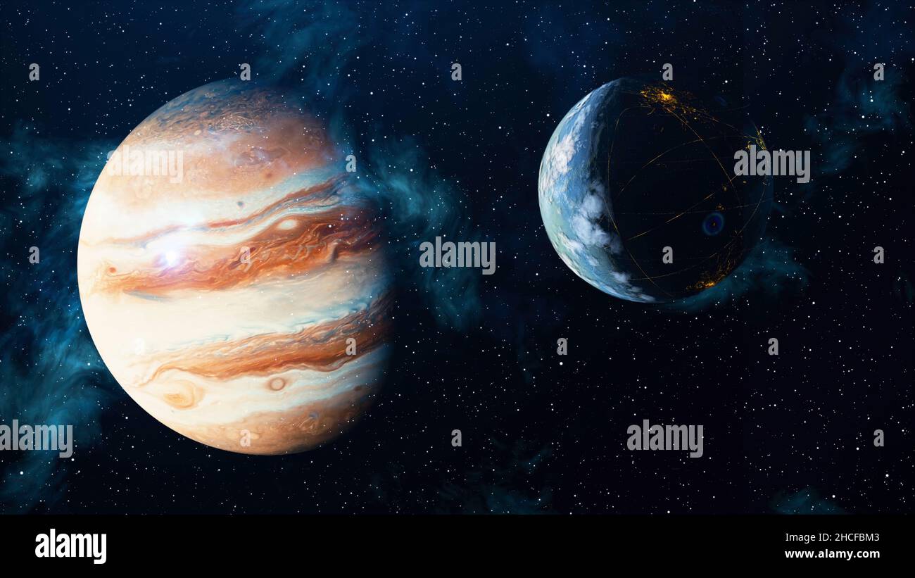 Stars in space animated cartoon hi-res stock photography and images - Alamy