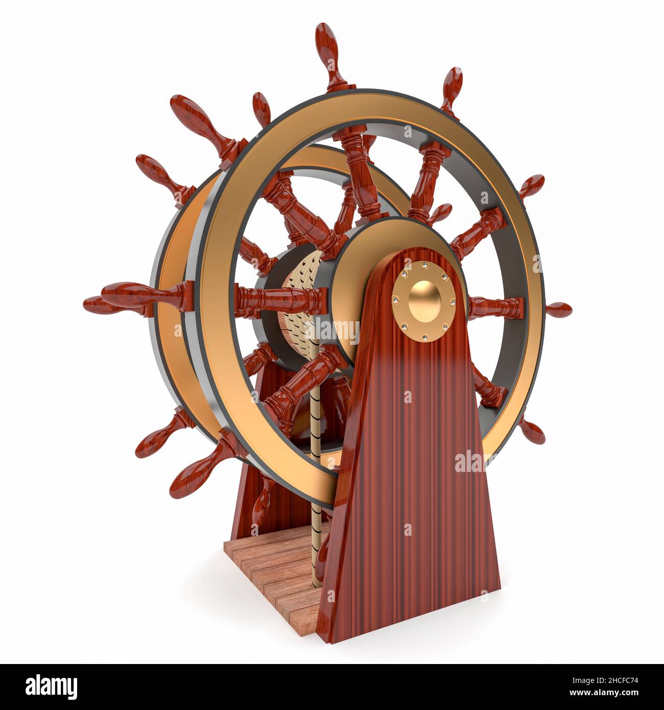 Rigging ship wheel Cut Out Stock Images & Pictures - Alamy