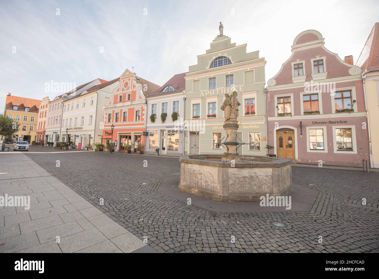 Cottbus Germany : Market fountain or Market fountain and Baroque ...