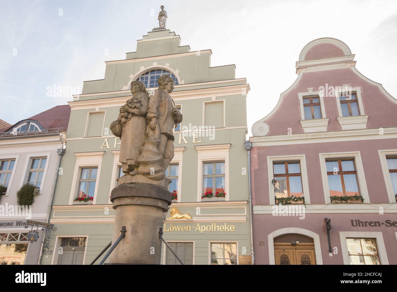 Cottbus Germany : Market fountain or Market fountain and Baroque ...