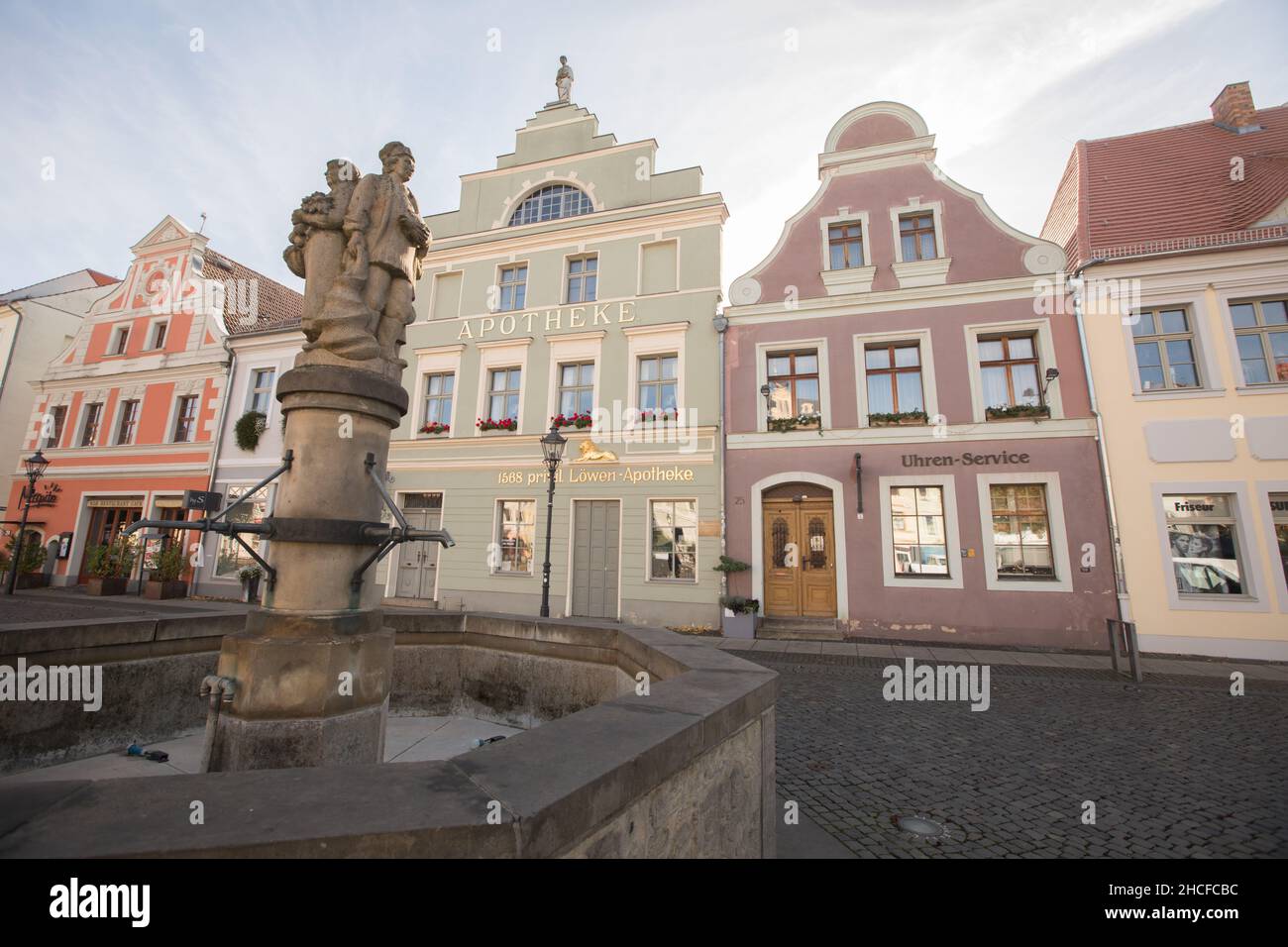 Cottbus Germany : Market fountain or Market fountain and Baroque ...