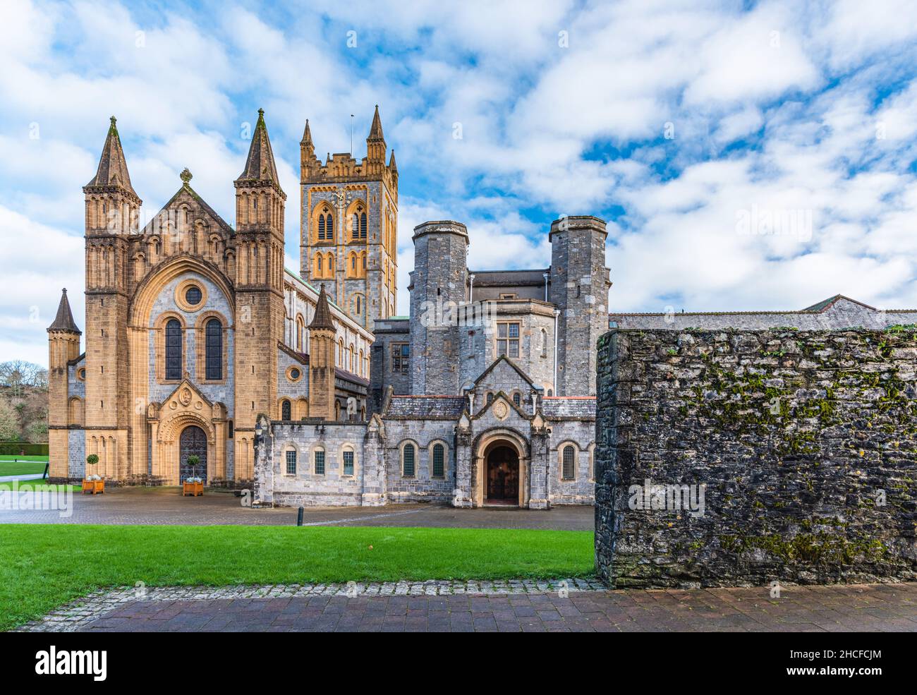 Buckfast Abbey Church, Buckfastleigh, Devon, England, Europe Stock ...